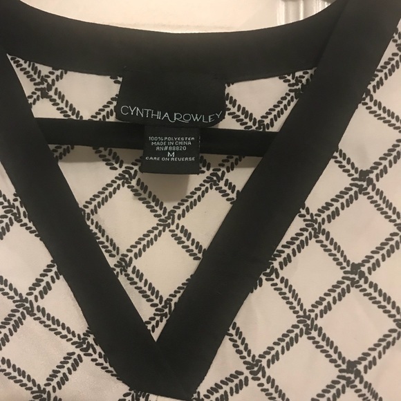 Cynthia Rowley | Tops | Cynthia Rowley Black And White Tank Top | Poshmark